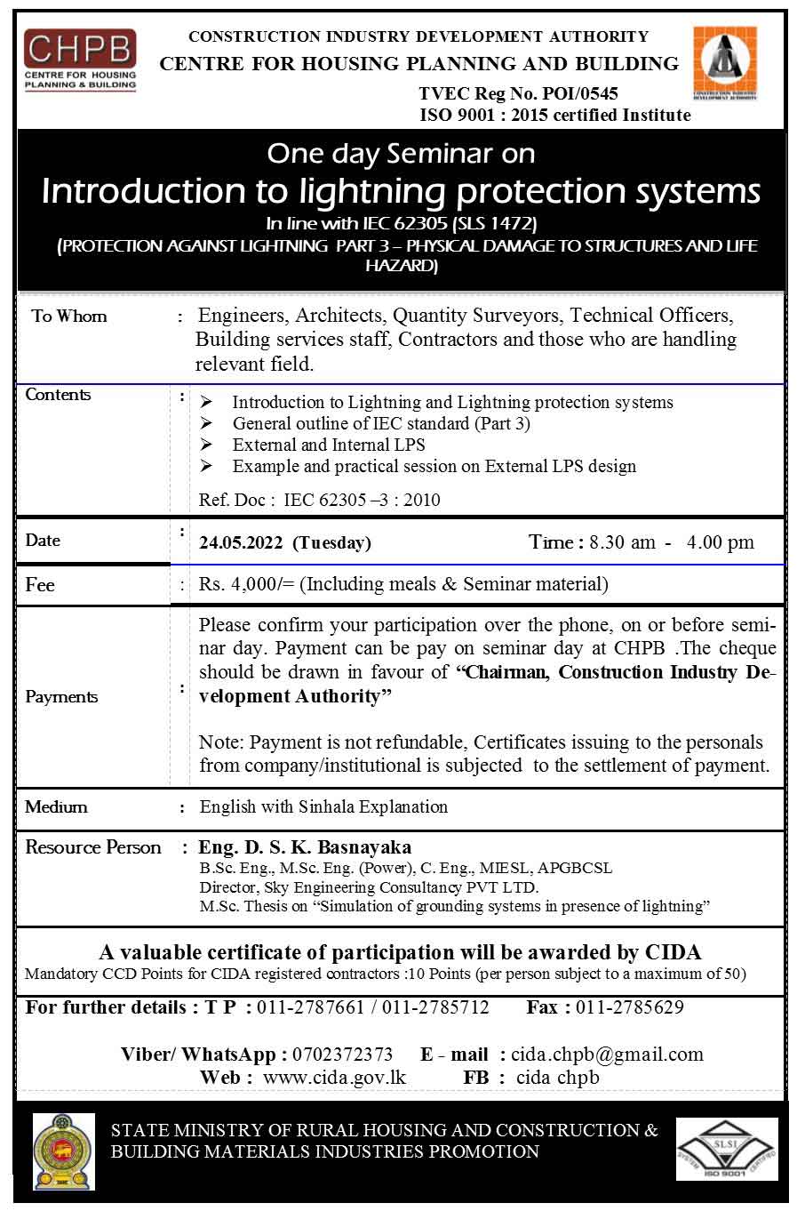 Scheduled Training Programs and Courses